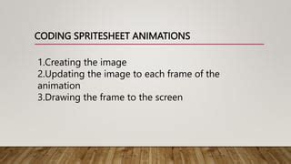 How To Make Sprites In Game Artwork Field Ppt