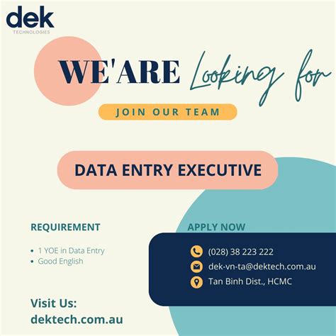 Uyen Hoang On Linkedin Dataentryexecutive Dektech