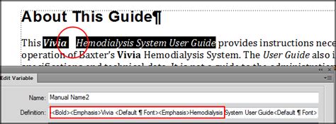 Framemaker 2015 These Are Variables Both That Sho Adobe Community
