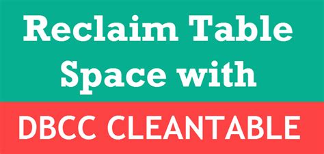 Sql Server Reclaim Space After Dropping Variable Length Columns