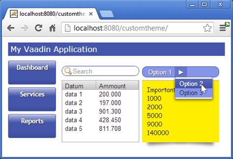 Styling Menus Vaadin UI Design By Example Beginner S Guide Book