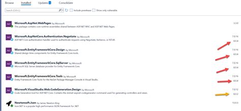 Problem In Using Scaffolding In Visual Studio Stack Overflow