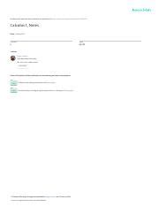 CalculusInotes Pdf See Discussions Stats And Author Profiles For This Publication At Https