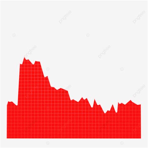 Abstract Red Decreasing Stock Market Graph Financial Crysis Graphic Red Decrease Graph Red