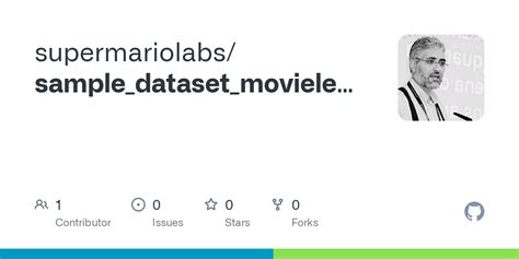 Github Supermariolabssampledatasetmovielens