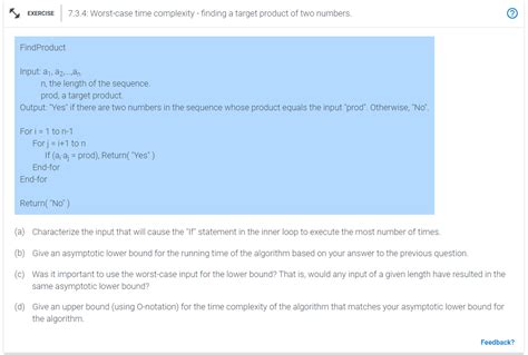 Solved Exercise 734 Worst Case Time Complexity Finding