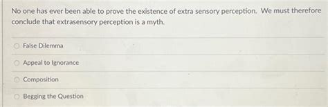 Identify The Logical Fallacy In The Following Chegg