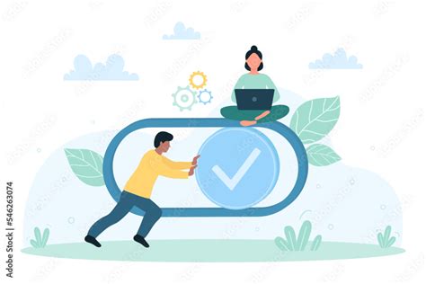 Account Profile Customization Of User Interface Menu Vector
