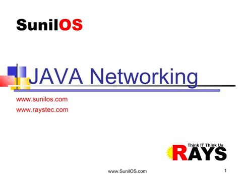Java Networking Ppt