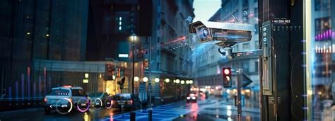 Cctv City Street Security Camera Surveillance System For Motion And