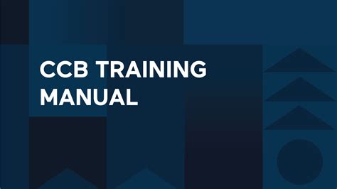 Ccb Training Manual