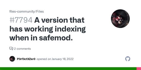 A Version That Has Working Indexing When In Safemod · Issue 7794