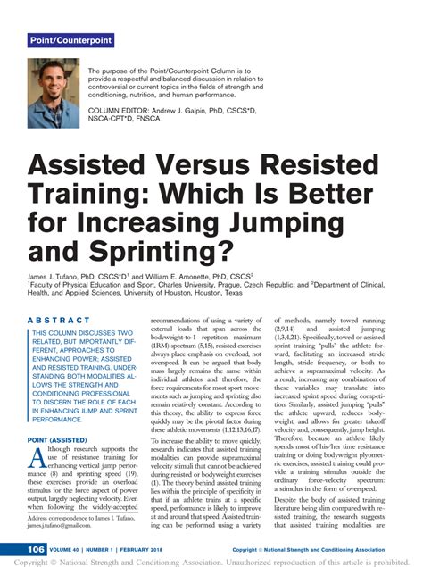 Pdf Assisted Vs Resisted Training Which Is Better For Increasing