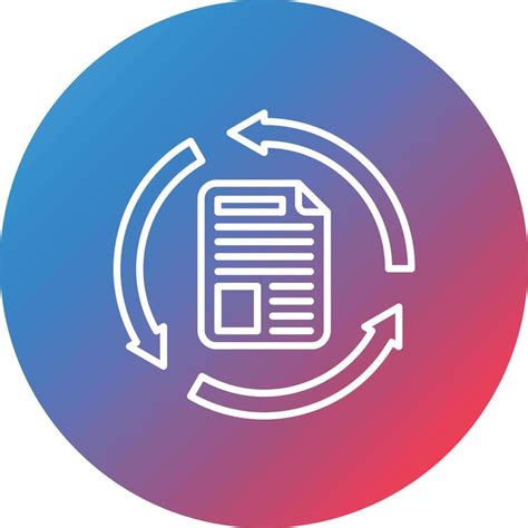 Iteration Line Gradient Circle Background Icon 16859975 Vector Art At