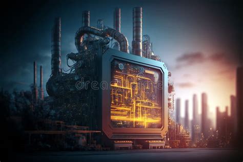 Industrial Technology Concept Factory Automation Smart Factory Generative Ai Stock