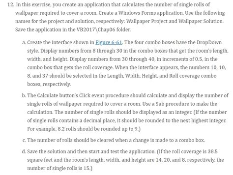 Solved Visual Basic Chapter 6 Wallpaper Project My Sub