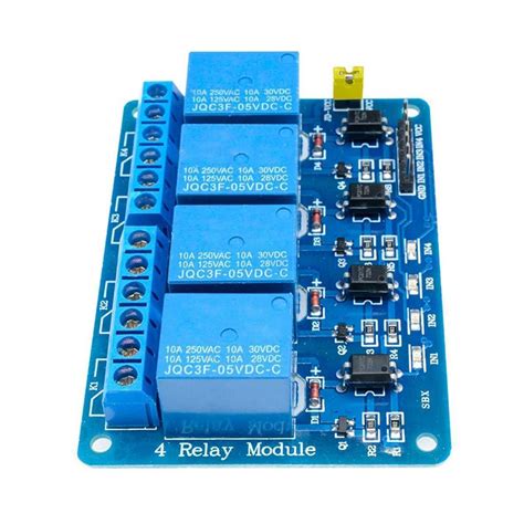 Modulo Rele 5v 10a De 4 Canales Para Arduino Arm Pic Avr Dsp Rela