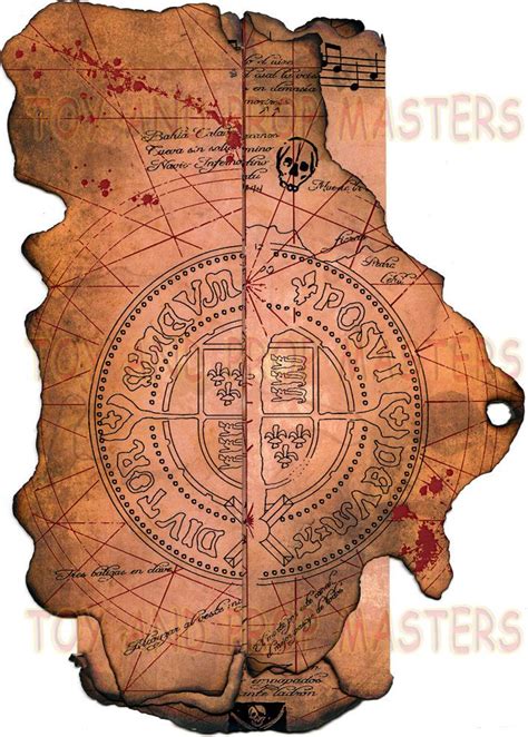 Goonies One Eyed Willies Accurately Folding Pirates Treasure Map