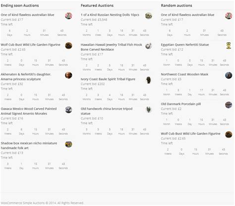 Woocommerce Auctions Wordpress Simple Auctions By Wpgenie Codecanyon