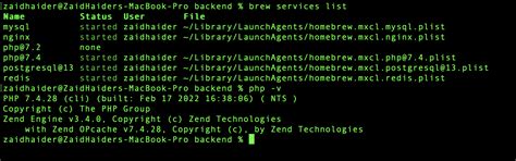 Homebrew Switch Of Php Versions Not Working On Mac Stack Overflow