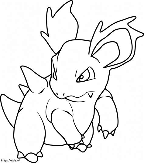 Nidorina Pokemon Coloring Page