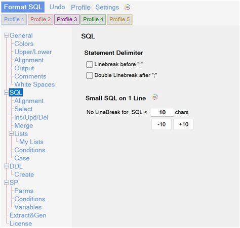 Sql Formatter Options Sql