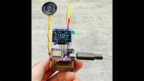 Diy Esp8266 Wifi Clock Oled Ds3231 Youtube