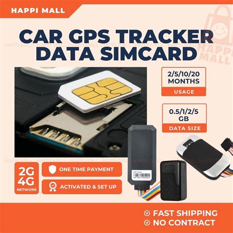 GPS Tracker XOX G G G Sim Card Monthly High Speed Data For Car Motorcycle Lorry Van