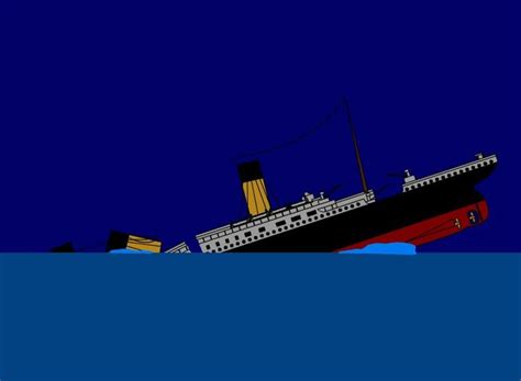 Sinking Titanic Animation