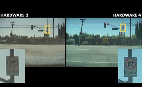 tesla owner compares hw3 and hw4 cameras and there is a big difference