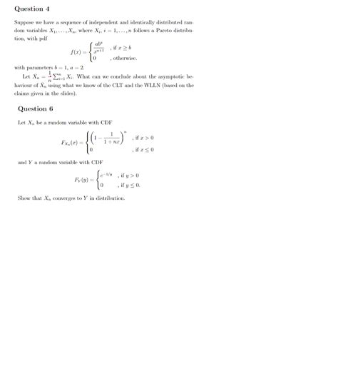 Solved Suppose We Have A Sequence Of Independent And