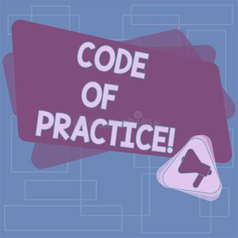 Text Sign Showing Code Of Practice Conceptual Photo Written Rules Explains How Showing Working