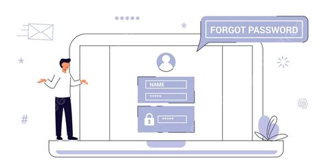 Locked Out Account Access Blocked Due To Forgotten Password Vector Technology Sign Concept