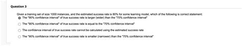 Solved Given A Training Set Of Size Instances And The Chegg