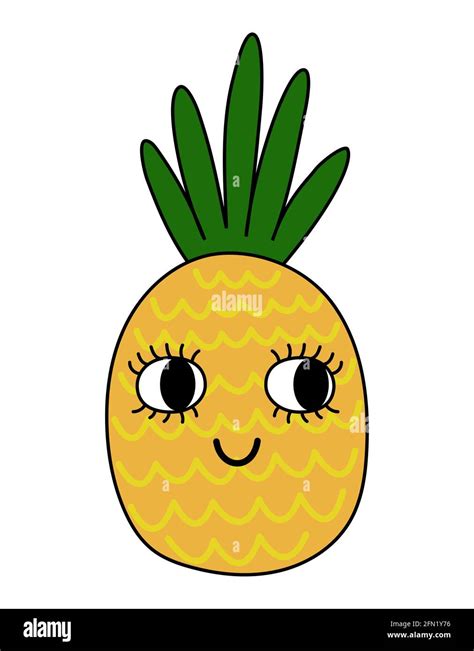 How To Draw Cartoon Pineapple