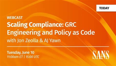 Cloudsecurity Grcengineering Policyascode Sec540 Sans Cloud Security