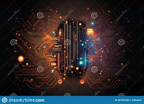 Abstract Futuristic Circuit High Computer Technology Business Background Stock Image Image Of