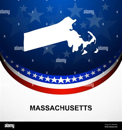 Massachusetts Map Vector Background Stock Vector Image And Art Alamy