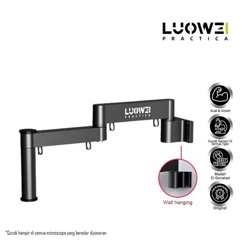 Jual Stand Microscope Luowei Microscope Wall Hanging Mounted Second