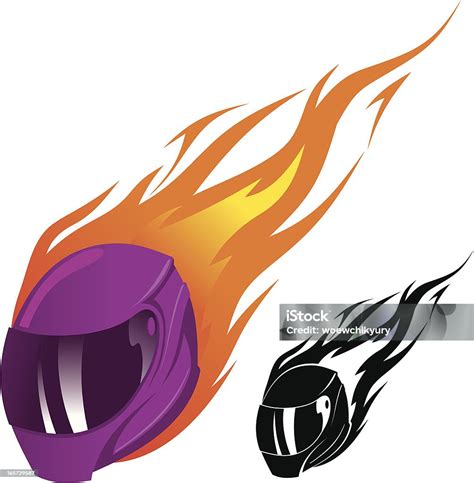 Helm Berapiapi Ilustrasi Stok Unduh Gambar Sekarang Helm Sepeda