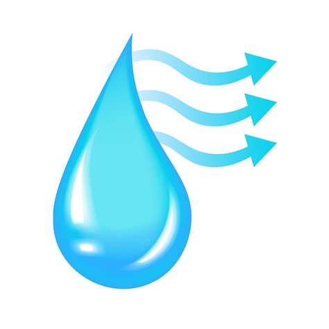 Ícone De Umidade Do Ar Seco Ou De Vapor Vetor Premium