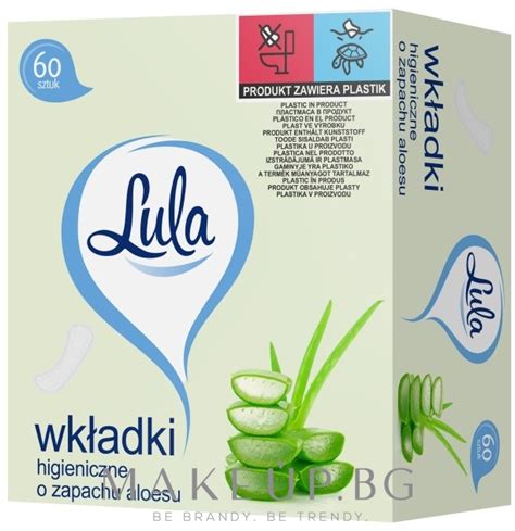 Lula Ежедневни дамски превръзки с аромат на алое вера 60 бр Makeup Bg