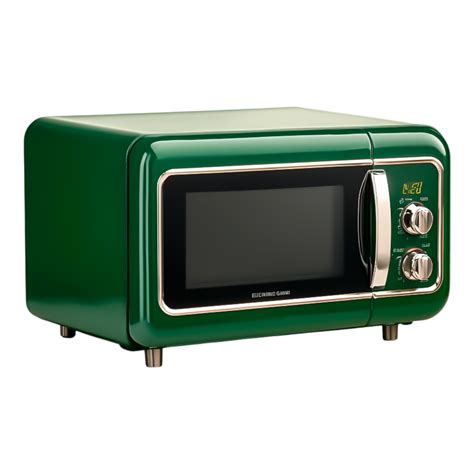 Retro Green Microwave Appliance Stylish Design Kitchen Decor 53449511 Png