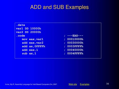Ppt Assembly Language For Intel Based Computers Powerpoint
