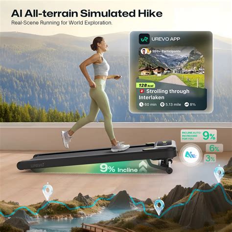 Urevo Spacewalk 3s Smart Walking Pad 0 9 Auto Incline Walking Pad