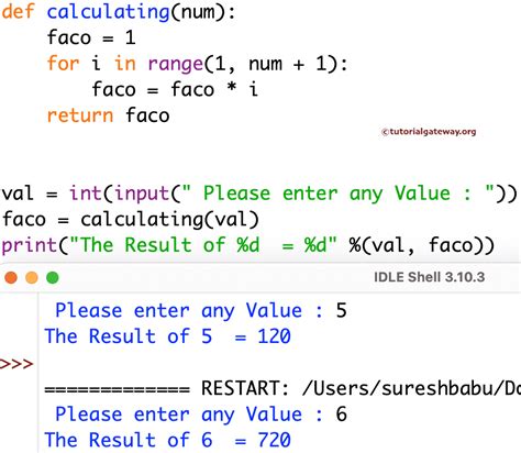 Python Program To Find Factorial Of A Number