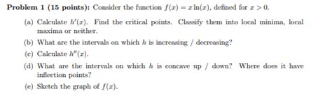 solved problem 1 15 points consider the function f 3