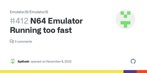 N64 Emulator Running Too Fast Issue 412 EmulatorJS EmulatorJS GitHub
