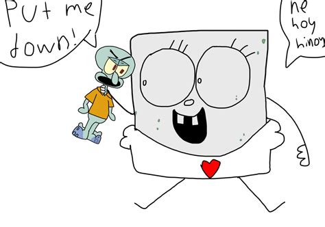Bb Doodlebob Plays With Squidward By Doodlebobthedrawing On Deviantart