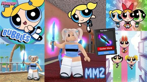 Powerpuff Girls Playing Mm2 As Bubbles💙lofi Music ♡︎ Murder Mystery 2